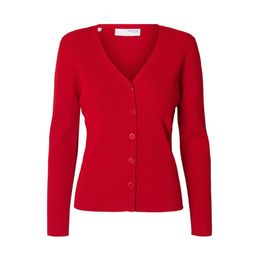 Selected Strickjacke 'SLFCARLY' Damen Größe XS rot