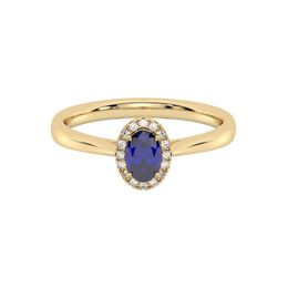 Diam Addict Ring Damen Gr&ouml;&szlig;e 54 blau / gold / silber