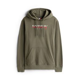 Tommy Jeans Sweatshirt Herren Gr&ouml;&szlig;e XXL khaki / rot / wei&szlig;