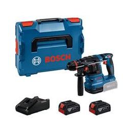 Bosch Akku-Bohrhammer GBH 18V-22 X Professional, 18Volt blau/schwarz, 2x Li-Ionen Akku 4,0Ah, ONECHUCK, in L-BOXX
