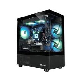 Thermaltake FTW V170A 5060Ti Black, Gaming-PC schwarz/transparent, Windows 11 Home