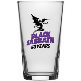 Black Sabbath 50 Years Bierglas klar BG073