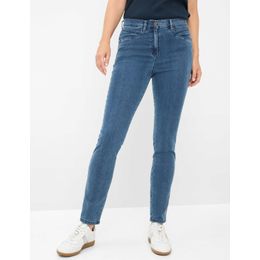 Raphaela by Brax Damen Five-Pocket-Hose Style LUCA STONED, denim blau, Gr. 36