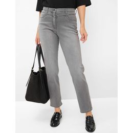 Raphaela by Brax Damen Five-Pocket-Hose Style CAREN NEW GREY, denim grau, Gr. 36