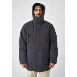Parka Cleptomanicx "Reset", Herren, Gr. XXL, grau (dunkelgrau), 100% Polyamid, unifarben, normal, ohne Ausschnitt, Jacken, mit getapten Nähten