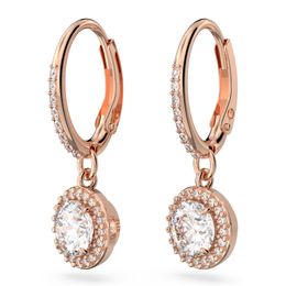Paar Ohrhänger Swarovski "Una Angelic Stern", rosa (roségoldfarben, kristallweiß, kristallweiß), Ohrringe, Damen, Metall, mit Swarovski Kristall