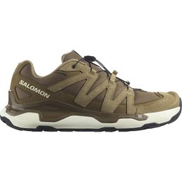 Sneaker Salomon "XC ROAM LTR", Gr. 42,5, schwarz earth, kelp, vanilla ice, Leder, Textil, Schuhe