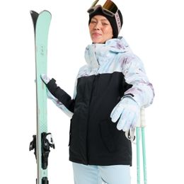 Snowboardjacke Roxy "Roxy Jetty Block 10K", Damen, Gr. M, ice blau baqueira, 55% Polyester, 45% Polyester, Jacken Snowboardjacke