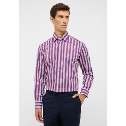 Langarmhemd Eterna "MODERN FIT", Herren, Gr. 48, Normalgr&ouml;&szlig;en, rauchblau, Satin, 100% Baumwolle, tailliert, Manschette, Hemden, NON IRON (b&uuml;gelfrei)