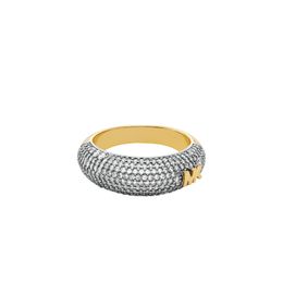 Michael Kors Damen Fingerring "Schmuck Geschenk Metall Ring PREMIUM", 16,5,mit Zirkonia, Metall, 3mmgelbgoldfarben, Metall, Fingerringe, wahlweise