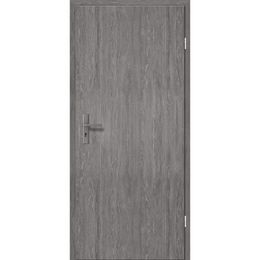 Classen Wohnungst&uuml;r 'Klimaklasse 2' Grigio Eiche 198,5 x 98,5 cm, Rechtsanschlag