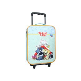 Kinder Trolley Koffer Woezel & Pip &ndash; Fr&ouml;hlicher Aufdruck, 41&times;30&times;14 cm