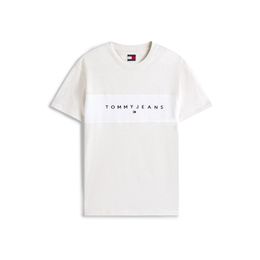 Tommy Jeans T-Shirt Herren Gr&ouml;&szlig;e L hellbeige / marine / rot