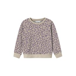 name it Sweatshirt 'DAVINA' M&auml;dchen Gr&ouml;&szlig;e 116 sand / helllila