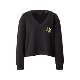 Armani Exchange Sweatshirt Damen Gr&ouml;&szlig;e XL gold / schwarz