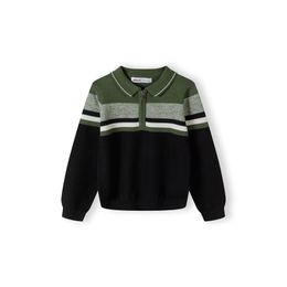 MINOTI Pullover Jungen Gr&ouml;&szlig;e 92/96 gr&uuml;n / khaki / schwarz / wei&szlig;