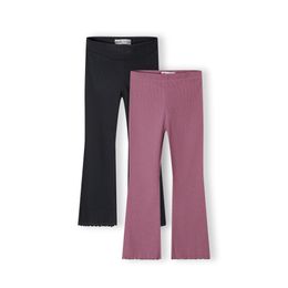 MINOTI Leggings M&auml;dchen Gr&ouml;&szlig;e 152/158 eosin / schwarz