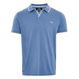 Threadbare. Threadbare Poloshirt 'Mabel' Herren Gr&ouml;&szlig;e L blue denim / wei&szlig;