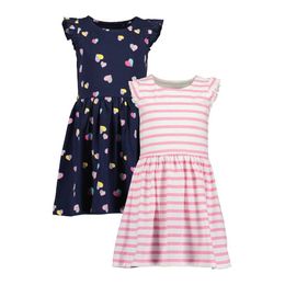 Blue Seven Kleid Mädchen Größe 116 navy / gelb / pastelllila / pink / weiß