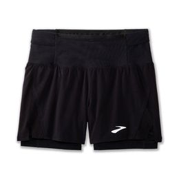Brooks High Point 5" 2-in-1 Short 2.0 Bekleidung Herren schwarz