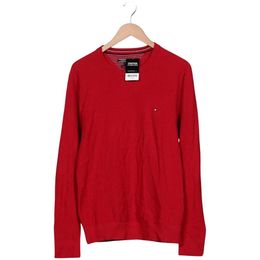Tommy Hilfiger Pullover Herren Größe L Second Hand rot
