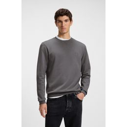 Sweatshirt BOSS Orange "Westart", Herren, Gr. 6XL, open grau062, Sweatware, Obermaterial: 100% Baumwolle, regular fit normal, Rundhals, eingesetzt B&uuml;ndchen, Sweatshirts Sweatshirt, mit BOSS Logopatch
