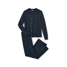 Tchibo - Hausanzug aus Strick - Damen - Gr. XL - dunkelblau