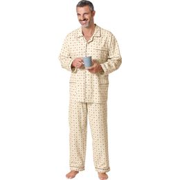CR&Eacute;ATION L Herren Pyjama beige Gr&ouml;&szlig;e 44/46