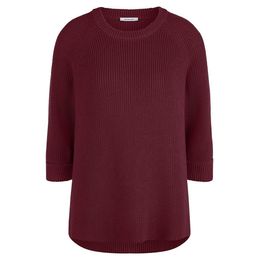 Peter Hahn - Long-Pullover aus 100% SUPIMA -Baumwolle, rot, Gr. 44 / L - Baumwolle