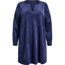 ZIZZI Kleid 'VELENA' Damen Gr&ouml;&szlig;e 62/64 dunkelblau Winterkleid