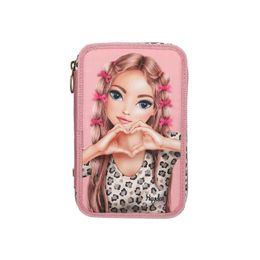 Depesche 3-Fach Federtasche LEOHEART mit Schleifen TOPModel 7,5 x 13 x 20 cm