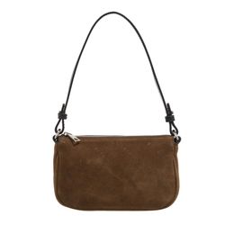 Liebeskind Berlin Crossbody Bags - Monogram Diagonal Hydro Suede Crossbody Bag XS - Gr. unisize - in Braun - f&uuml;r Damen