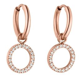 PURELEI Ohrringe - Creolen Closed Glow - Gr. unisize - in Quarz - f&uuml;r Damen