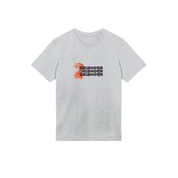 F4NT4STIC T-Shirt Herren Gr&ouml;&szlig;e XS grau / orange / schwarz
