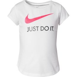 Nike Sportswear T-Shirt 'Swoosh' M&auml;dchen Gr&ouml;&szlig;e 80/86 pink / schwarz / wei&szlig;