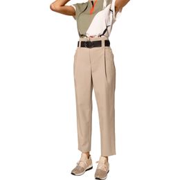 CR&Eacute;ATION L Damen Bundfaltenhose in gewebter Qualit&auml;t beige Gr&ouml;&szlig;e 36