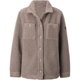Damen Jackenblazer aus Fleece taupe, Gr&ouml;&szlig;e 44