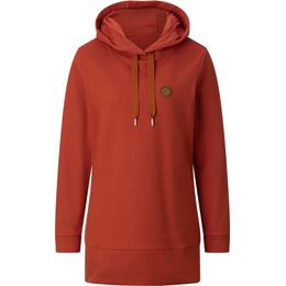 CR&Eacute;ATION L Damen Longsweatshirt mit Kapuze rostrot Gr&ouml;&szlig;e 38