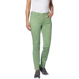 Damen 5-Pocket-Hose in Baumwoll-Stretch-Qualit&auml;t eucalyptus, Gr&ouml;&szlig;e 24