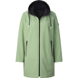 CR&Eacute;ATION L Damen Softshelljacke mit reflektierenden Streifen eucalyptus Gr&ouml;&szlig;e 38