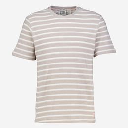 Scotch & Soda Beigefarbenes T-Shirt mit gesticktem Logo