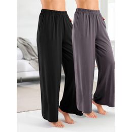 feel good Damen Hosen, schwarz + anthrazit, Größe 24/25