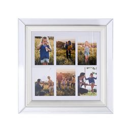 Beliani Fotorahmen MAKENI in Silber/Beige/Messing - (W) 50 x (H) 50 x (L) 2 cm | Gr.: onesize