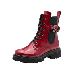 Marco Tozzi Stiefelette in DK.RED PAT. | Gr.: 40