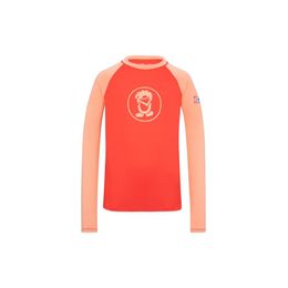 Trollkids Longsleeve "Kvalvika" in Kirschrot/Koralle | Gr.: 152