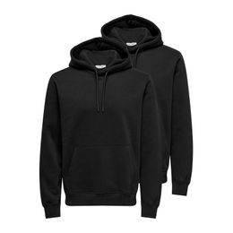 Only & Sons ONLY & SONS Sweatshirt / Hoodie Connor in Schwarz | Gr.: XL