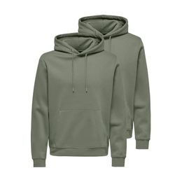 Only & Sons ONLY & SONS Sweatshirt / Hoodie Connor in Castor gray | Gr.: XL