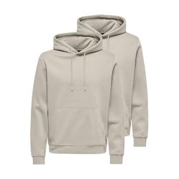 Only & Sons ONLY & SONS Sweatshirt / Hoodie Connor in Silver lining | Gr.: S