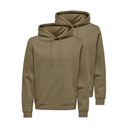 Only & Sons ONLY & SONS Sweatshirt / Hoodie Connor in Caribou | Gr.: XXL