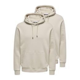 Only & Sons ONLY & SONS Sweatshirt / Hoodie Ceres in Silver lining | Gr.: XL